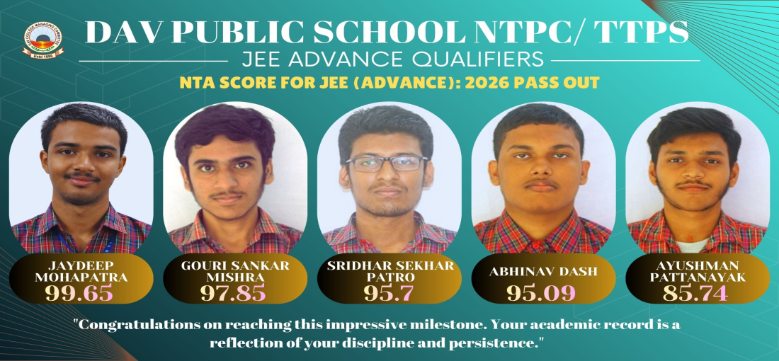 WELCOME TO DAV PUBLIC SCHOOL, NTPC, TALCHER THERMAL